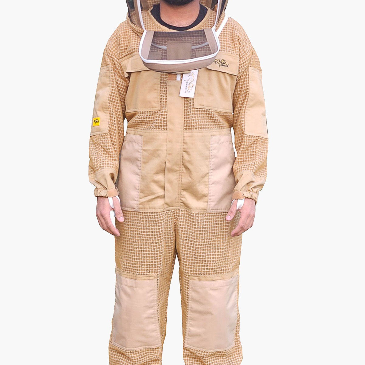 Buy Khaki 3 Layer Mesh Bee Suit With Fencing & Brim Hat at OZ ARMOUR UK
