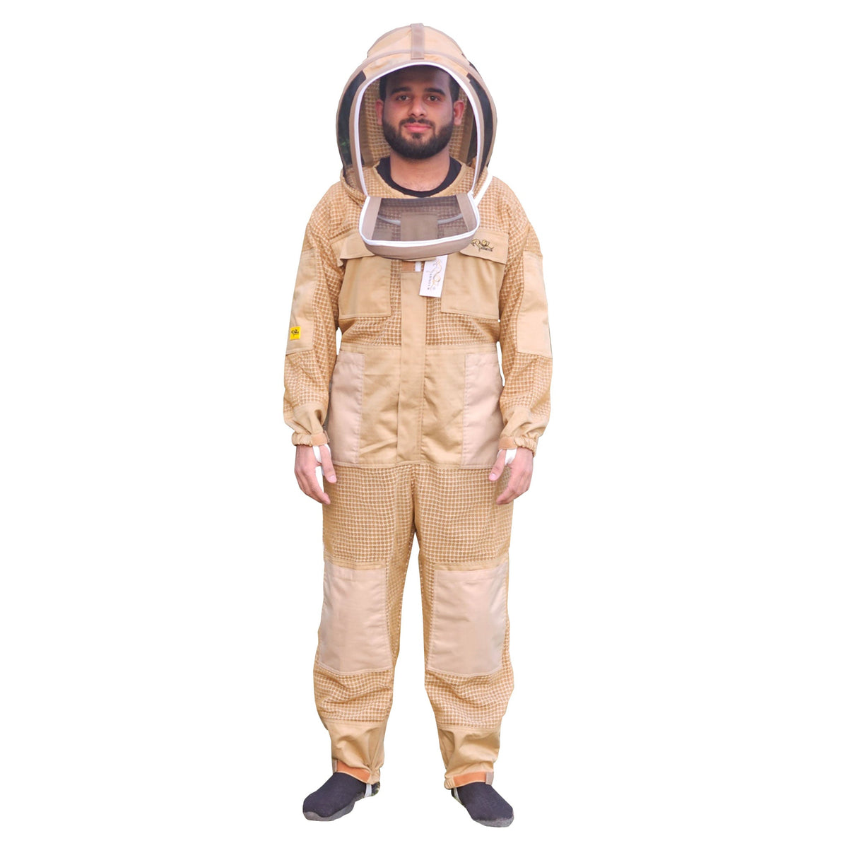 3 layer Mesh Ventilated Khaki Beekeeping Suits | Beekeeping Gear